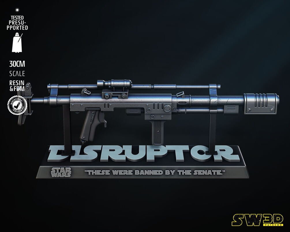 Ion Disruptor Blaster - Star Wars 3D Models - Tested and Ready for 3D ...