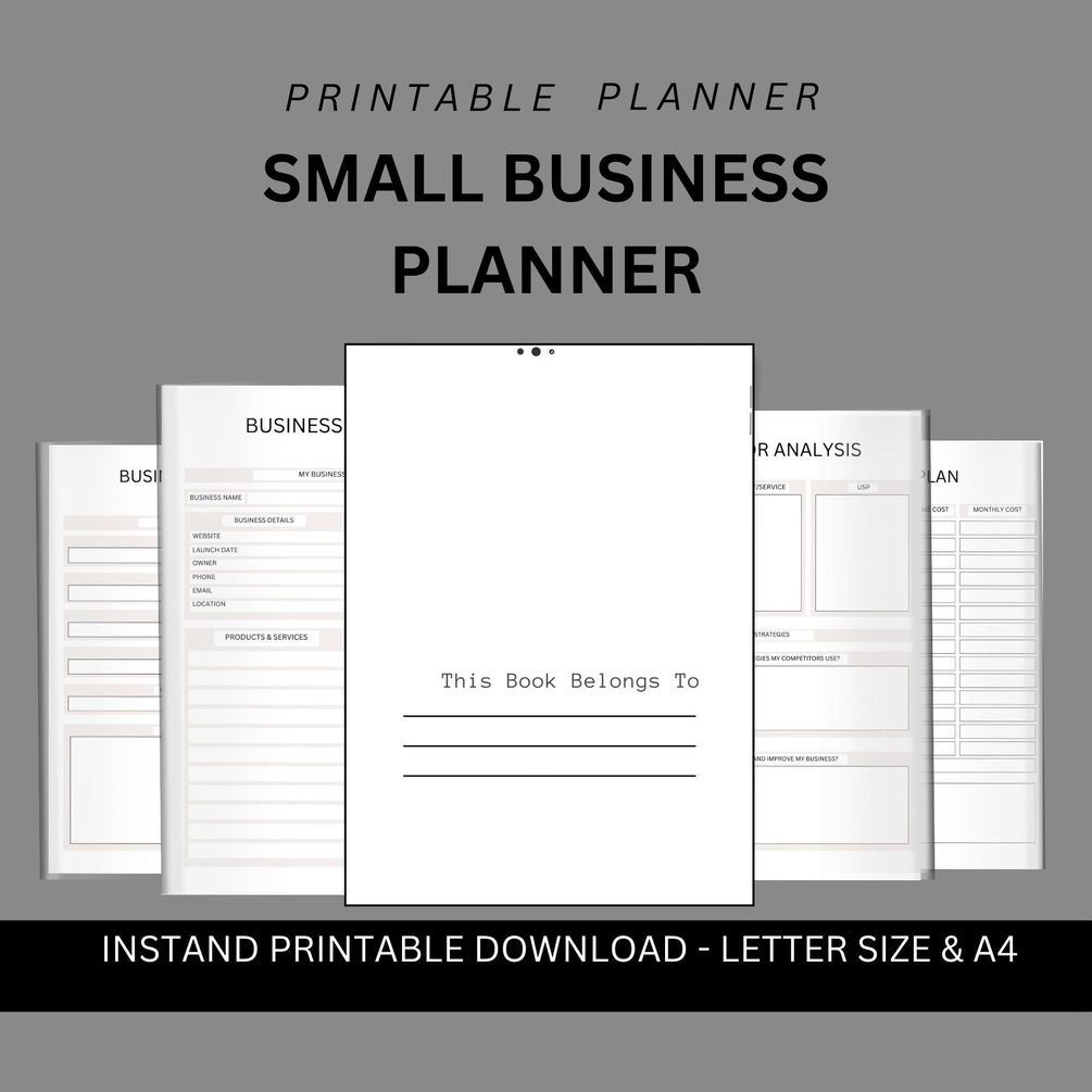 Ultimate Business Planner | Printable Small Business Organizer ...