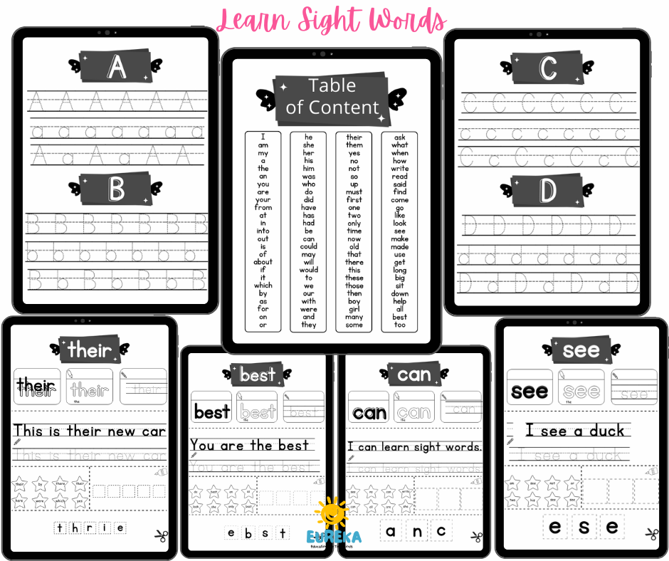 Sight Word Superstars & Letter Tracing Champions: Master the Alphabet ...