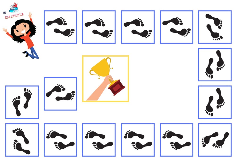 Dado y juego de tablero sencillo