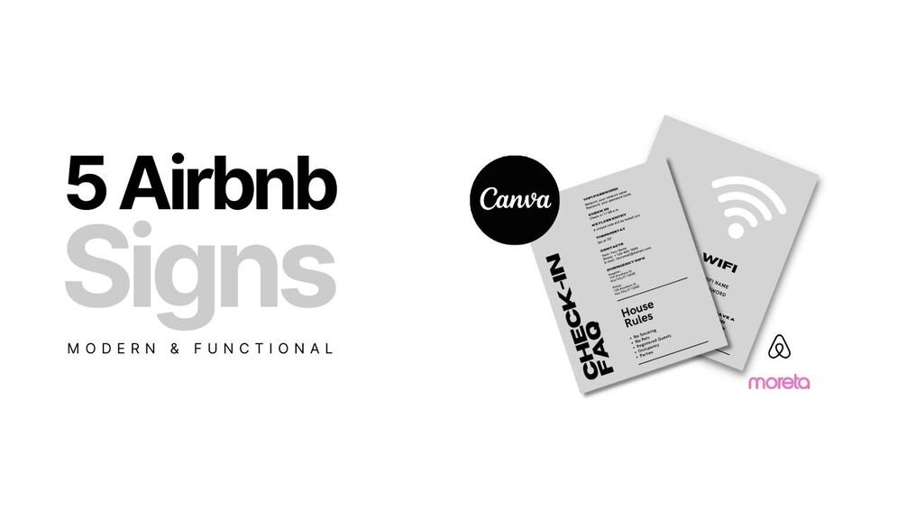 Airbnb Sign Template | IAirbnb Template, Airbnb Sign Design