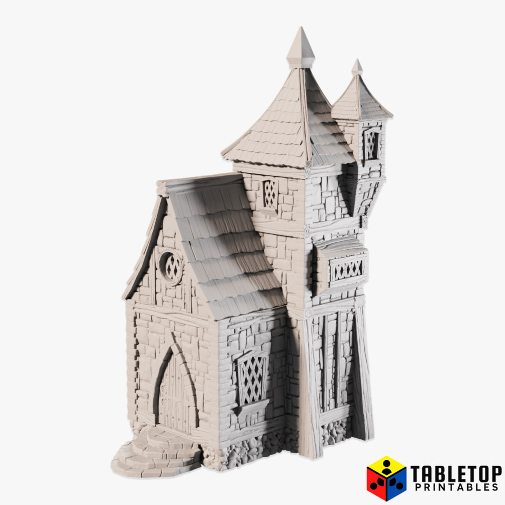 Medieval Fantasy Healer House 2 - Digital STL Files