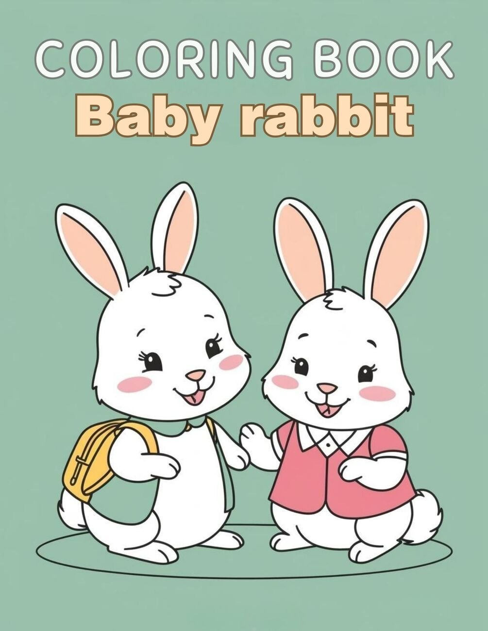 Baby Rabbit in school Coloring Pages