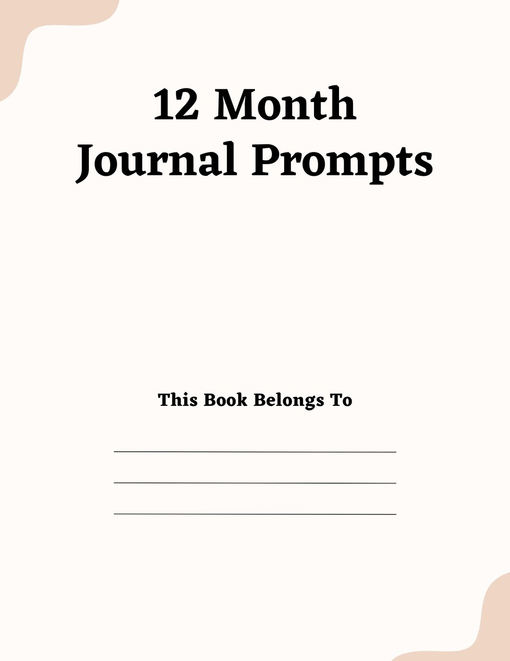 12 Week Growth Mindset Journal for Woman