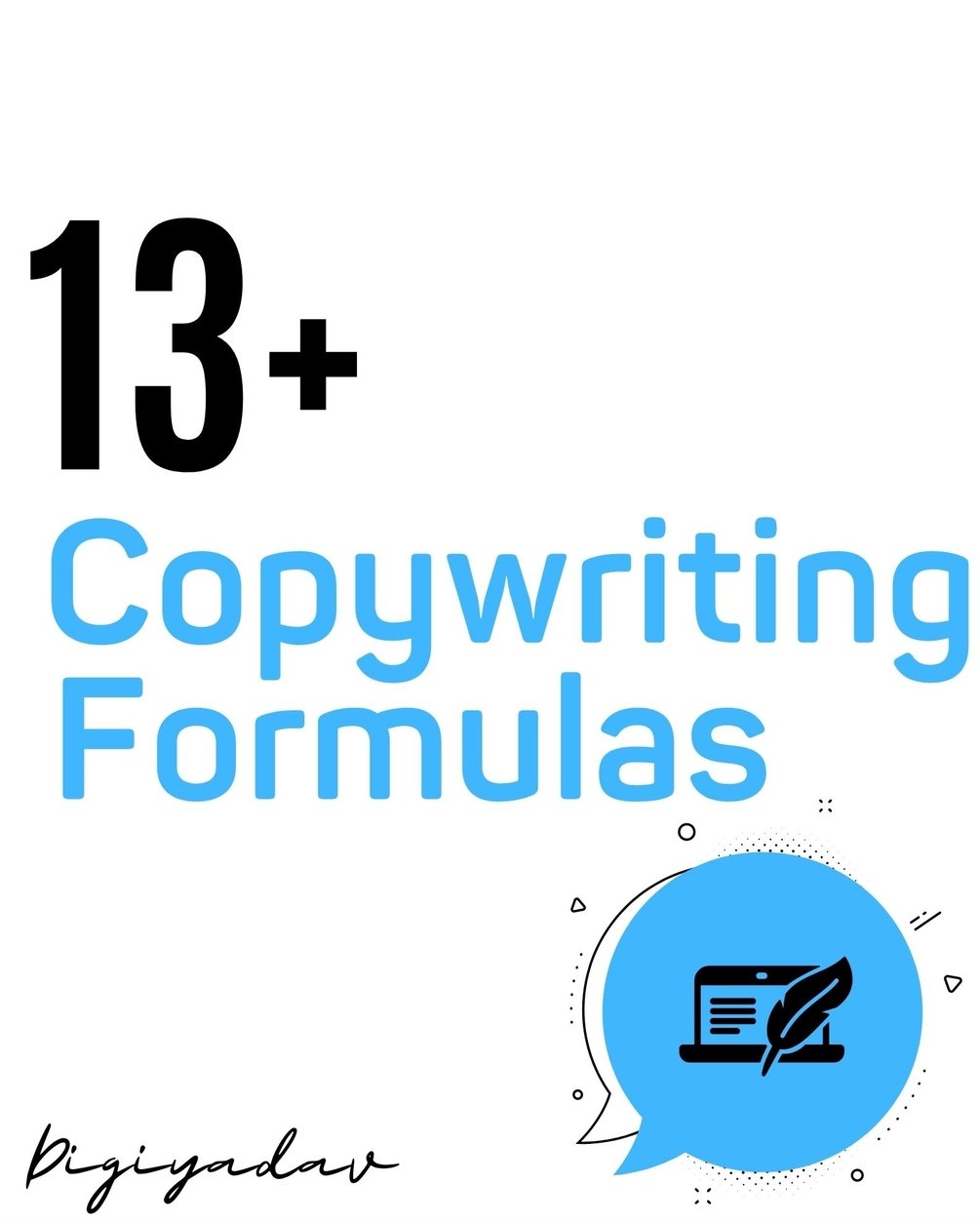 13+ Copywriting Formulas Cheatsheet!