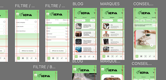 Scan clothes mobile app UI KIT