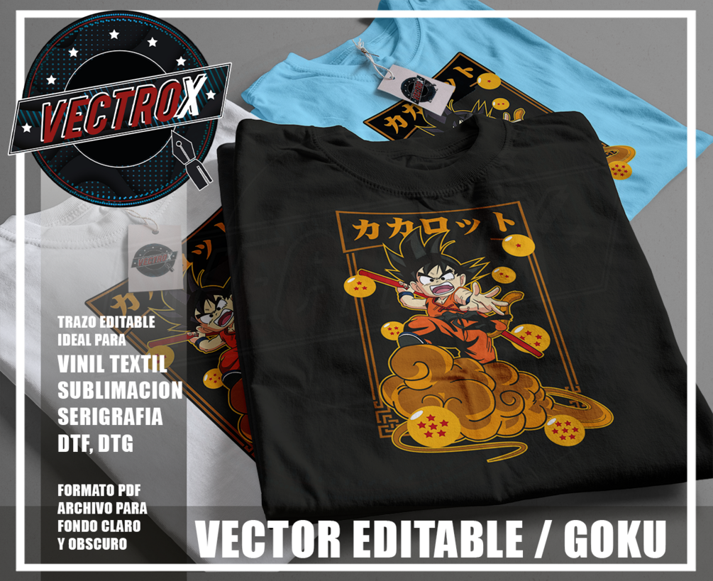 Vector Editable - Goku