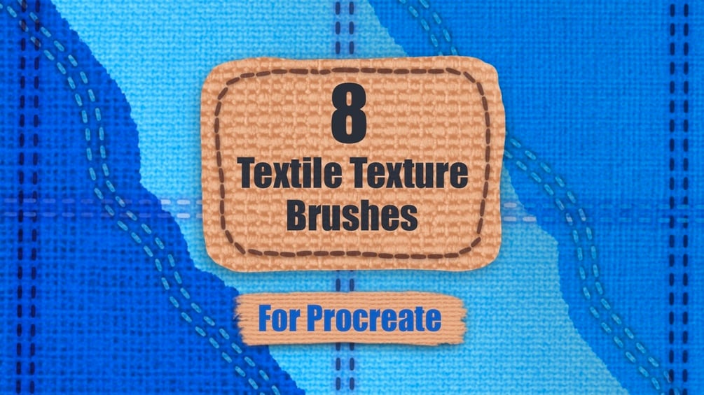 Procreate textile texture brushes