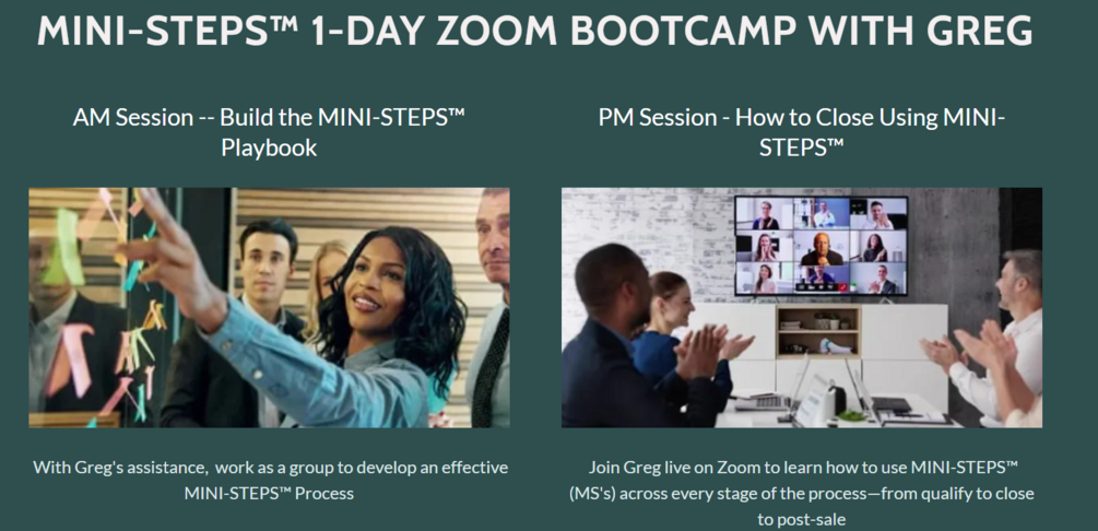 Mini-Steps™ 1-Day Zoom Bootcamp with Greg Bennett