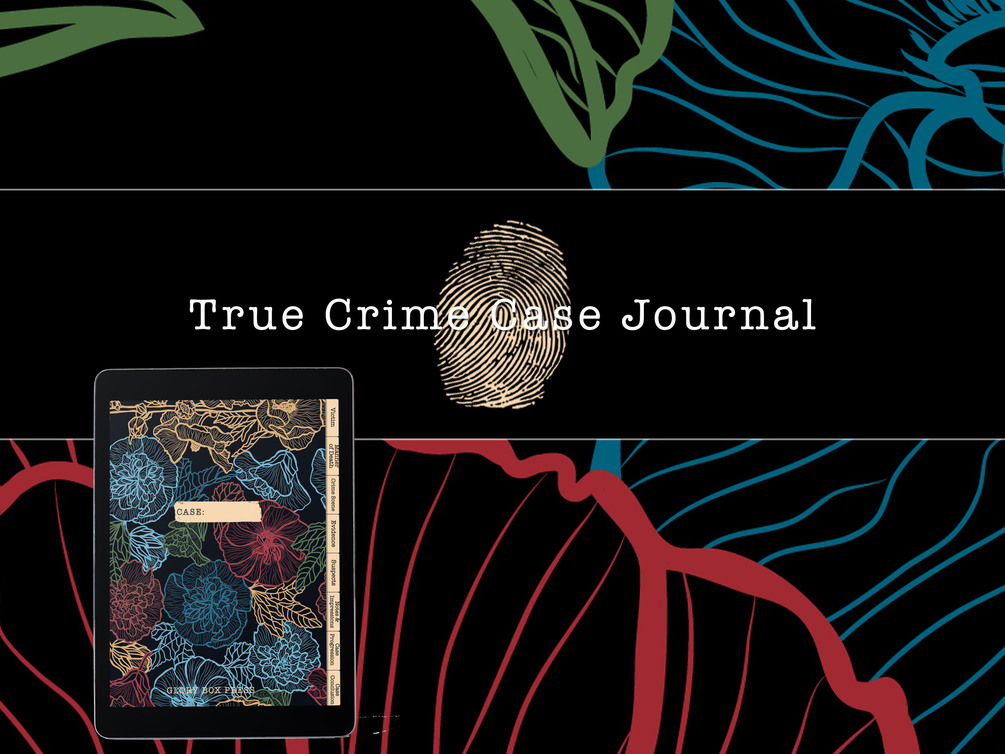 Digital True Crime Case Journal: Gold Bouquet (for iPad, Goodnotes, etc)
