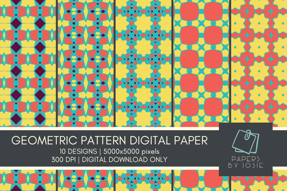 Multicolor Geometric Pattern Digital Paper