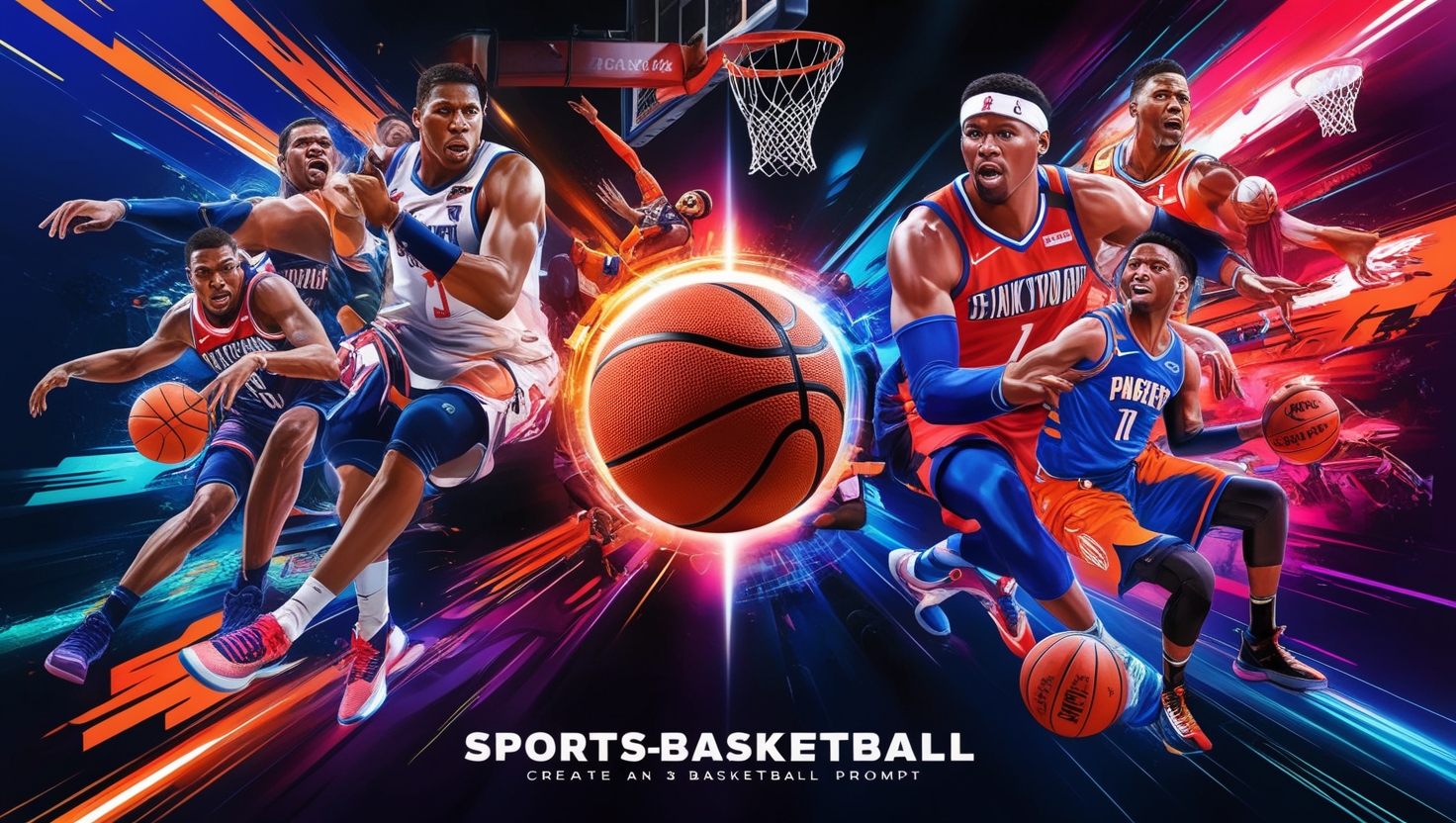 : 🏀 Abstract Basketball Art: A Unique Twist on Hoops 🎨