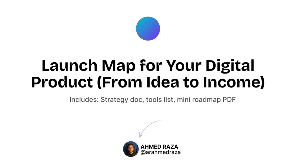 Launch Map for Your Digital Product (From Idea to Income)