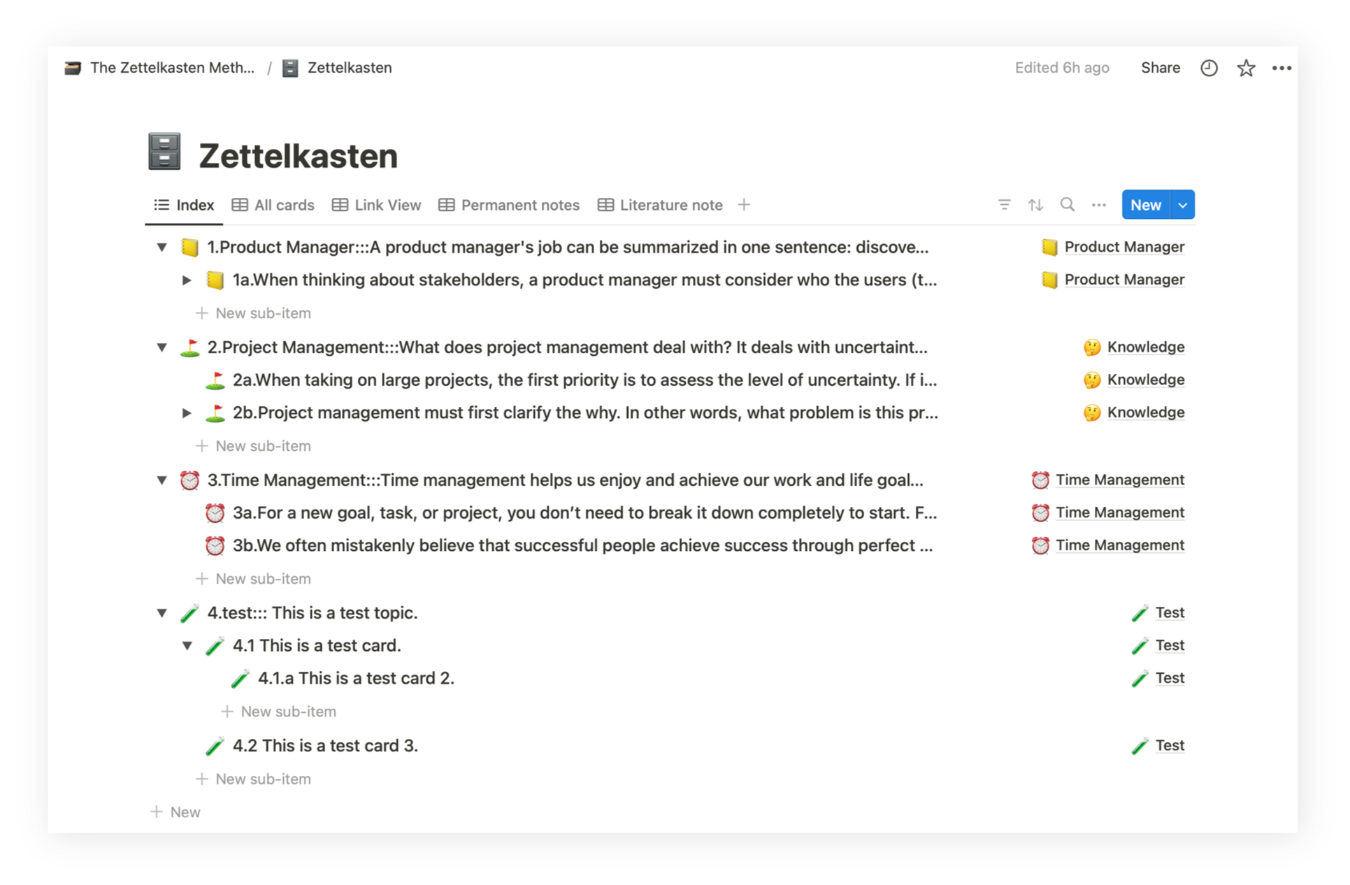 Slip-box Method Template-Second Brain Note