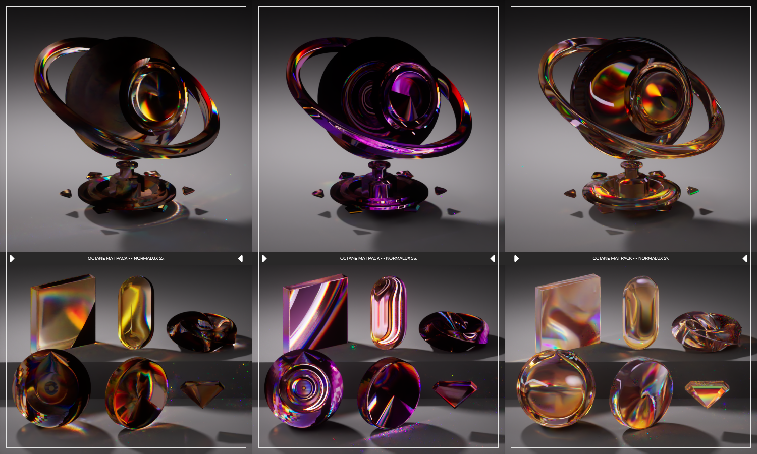 Octane Material Pack for Cinema4D - Normalux - 144 MAT