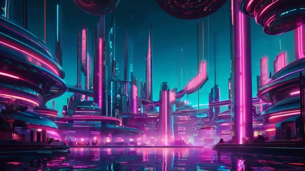 Metaverse Crypto Wallpaper Art- 4k AI Art