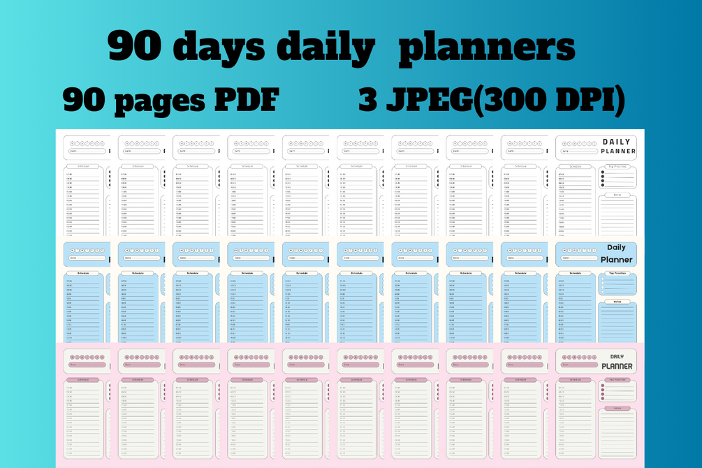 best simplest Daily planner freebie 26,free planners
