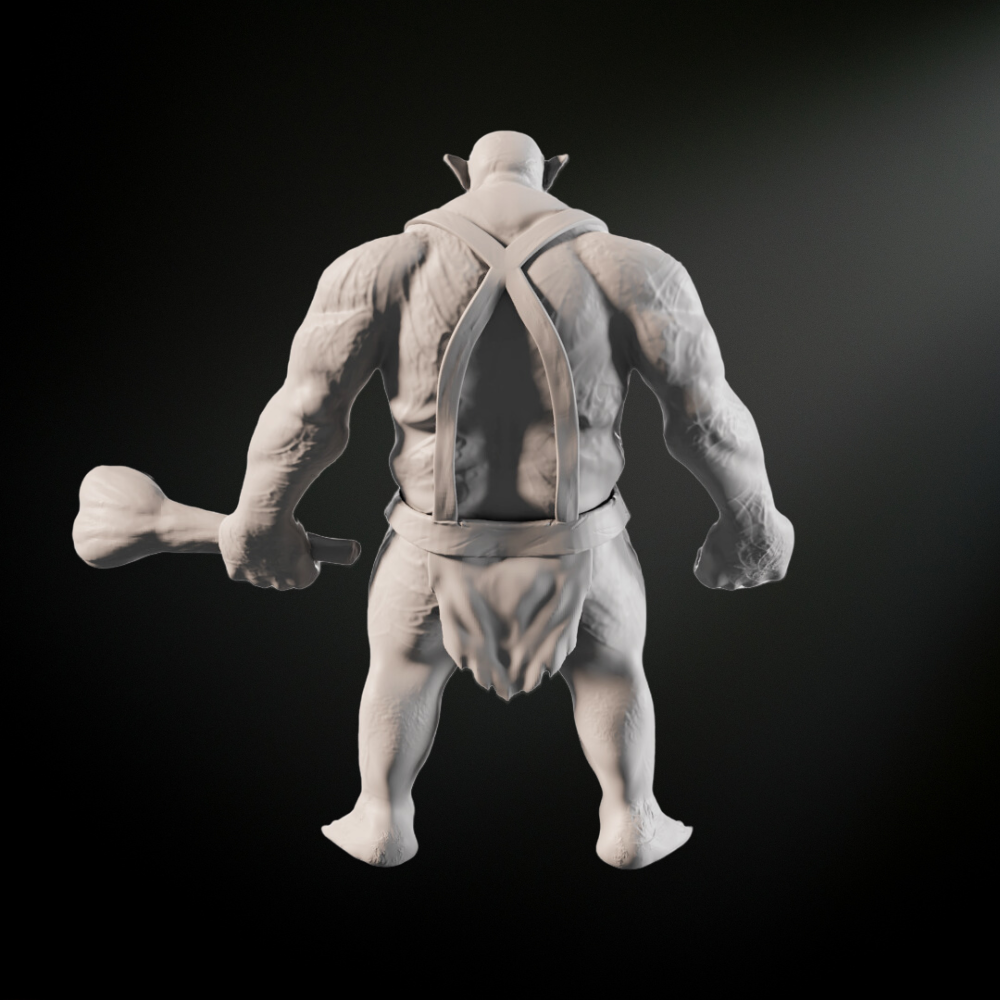 Ogre 3D Printable STL File - Fantasy Monster Miniature for Wargaming ...