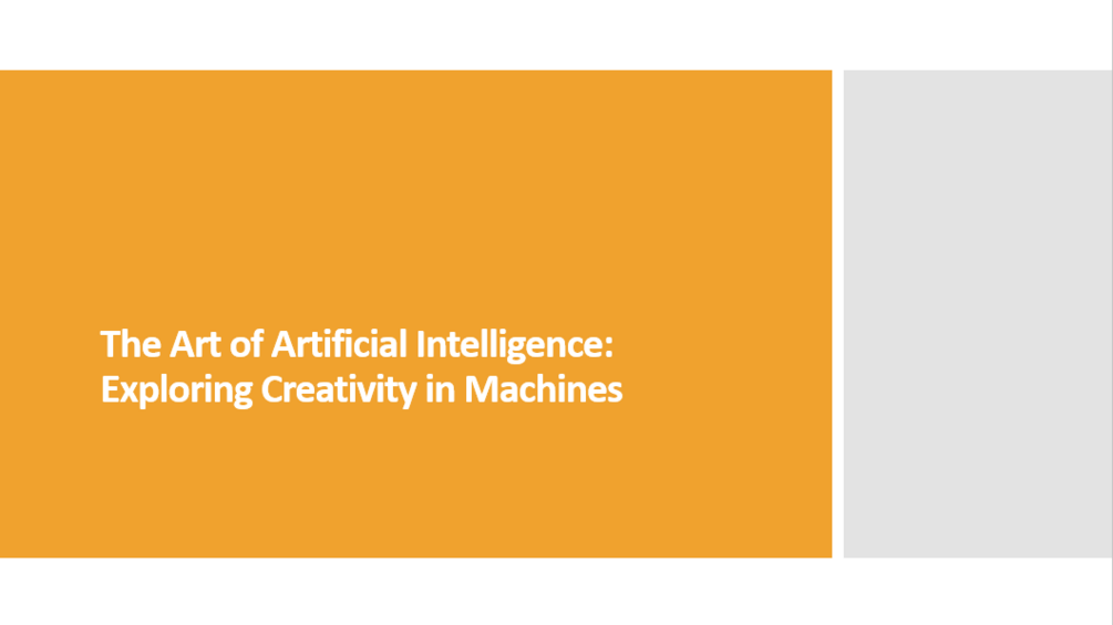 The Art of Artificial Intelligence: Exploring Creativity in Machines