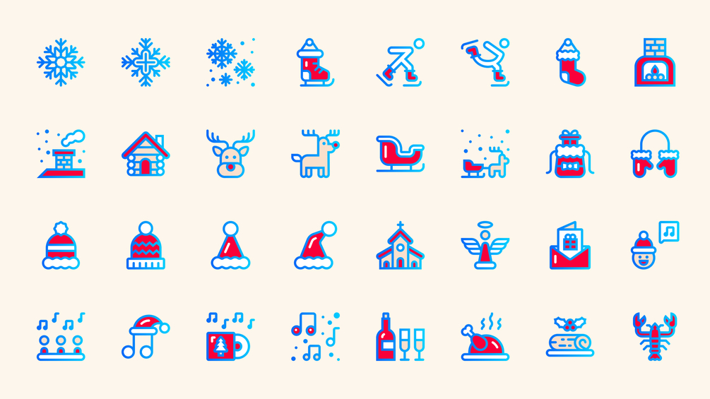 64 Christmas Icons - Exclusive Pack for Your Festive Projects