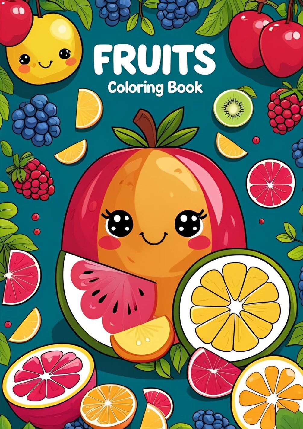 Fruits Coloring Book for Kids