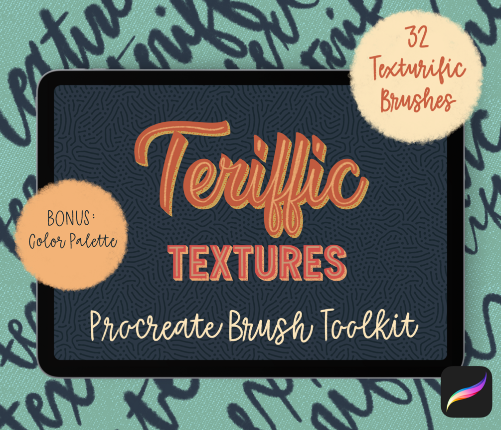 Terrific Textures Procreate Brush Set