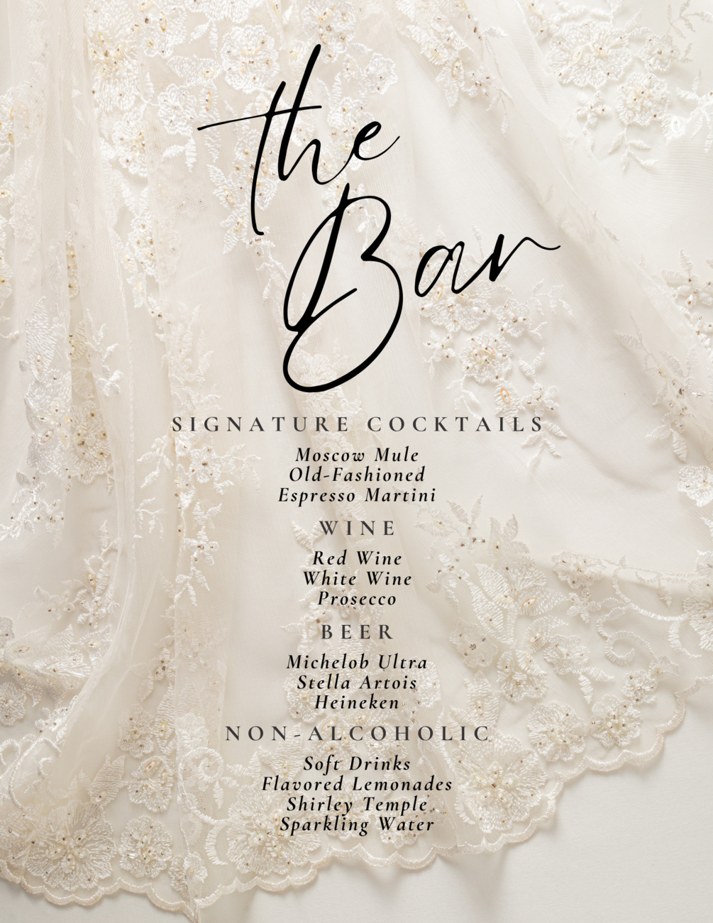 Elegant Bar Menu Template