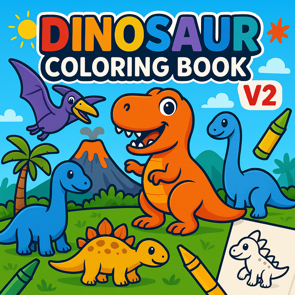 Dinosaur Coloring Book V2
