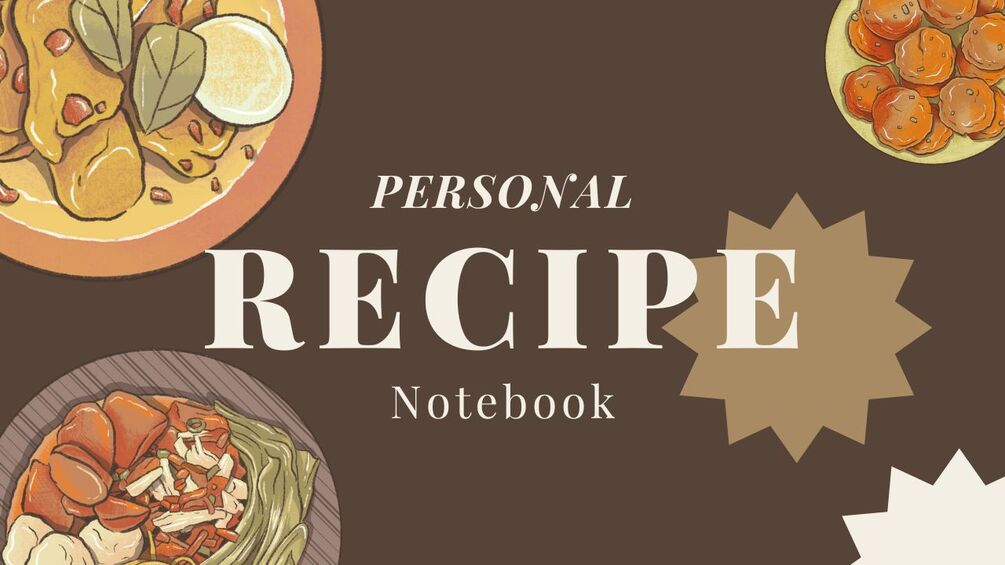 Personal recipe!: Notebook for write your own favorite menu