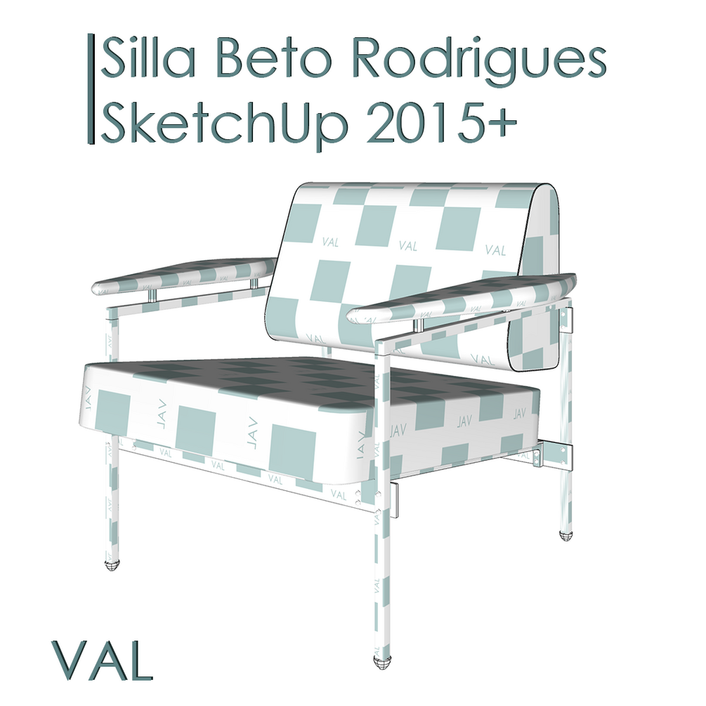 Silla Beto Rodrigues SketchUp 2015+