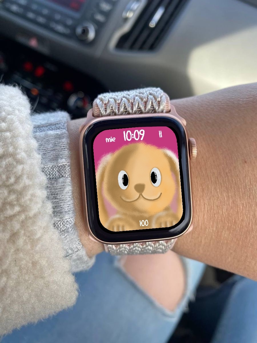 Esfera Apple Watch perrito asomado