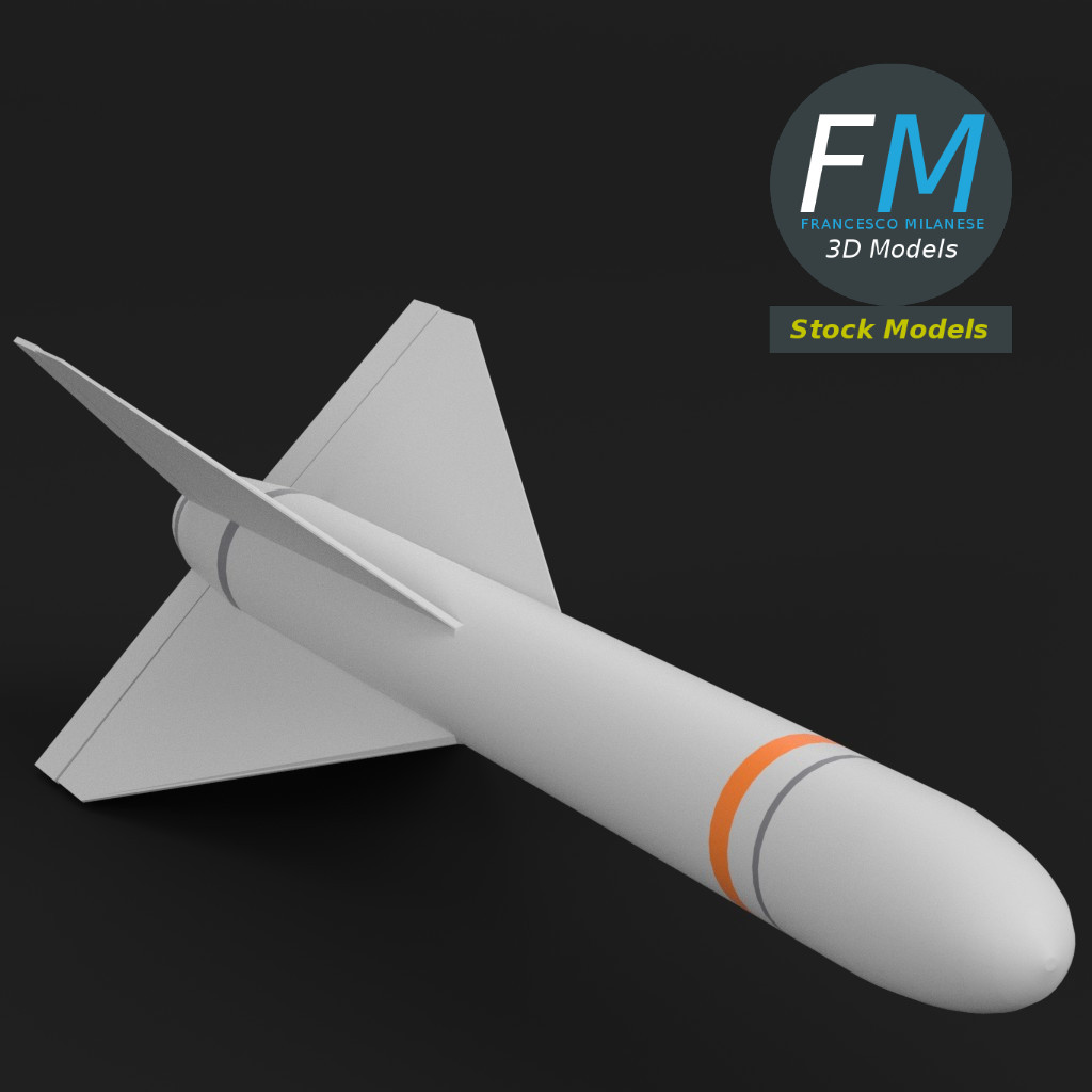 3D MODEL - AGM-62 Walleye missile