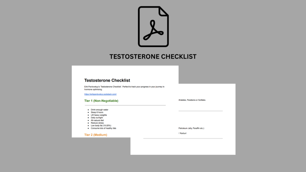 Testosterone Checklist - PDF Download
