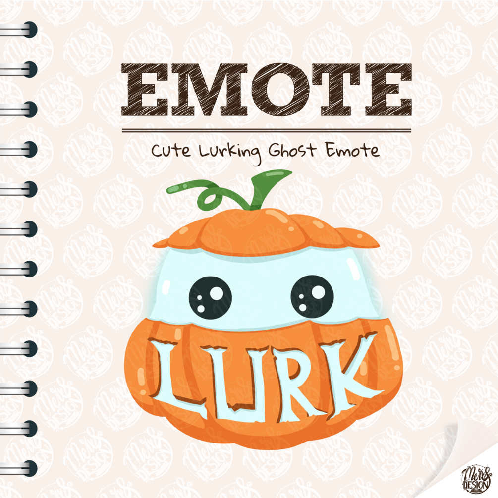 Cute Lurking Ghost Emote: Perfect Halloween Addition for Twitch ...