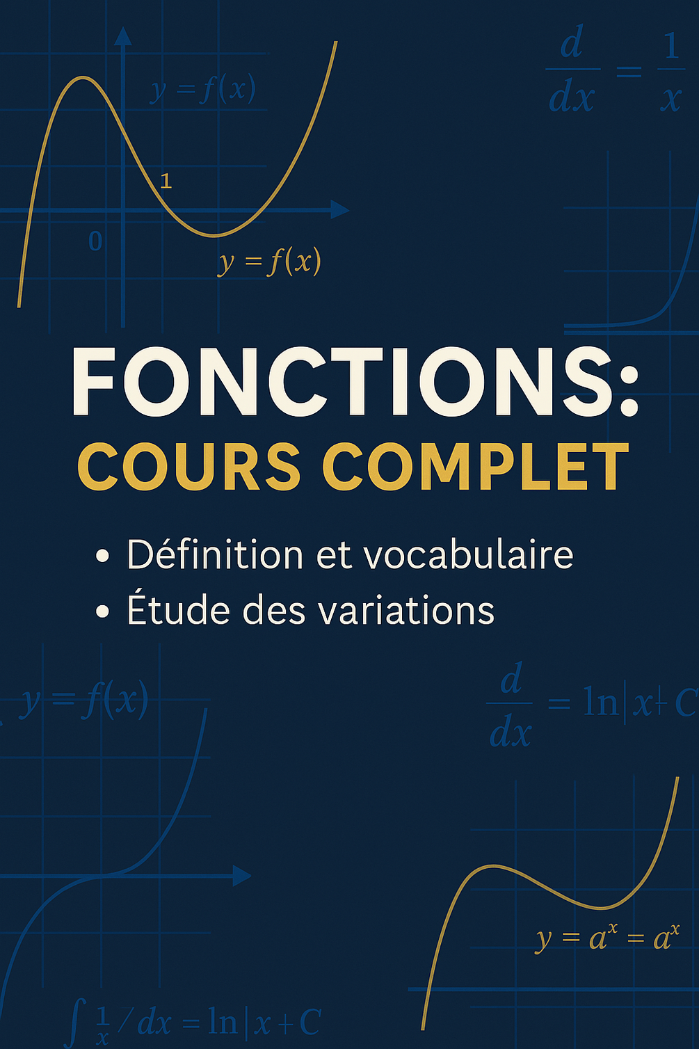 🧠 Fiche Complète sur les Fonctions, Dérivées et Primitives - Baccalauréat