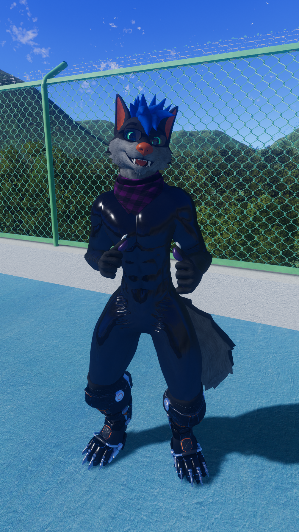 Latex Suit Material for Canis Woof