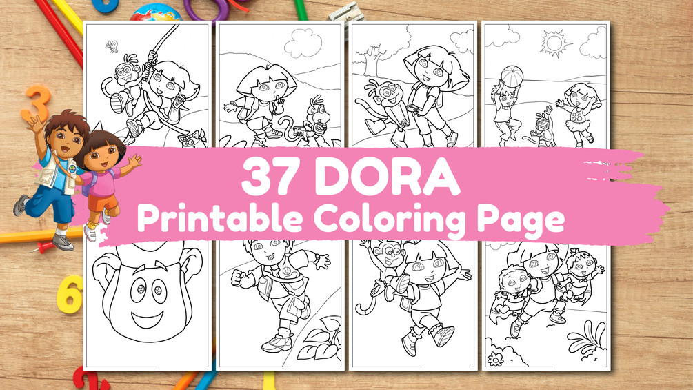 Dora Coloring Pages – 37 Fun Printable Sheets for Kids