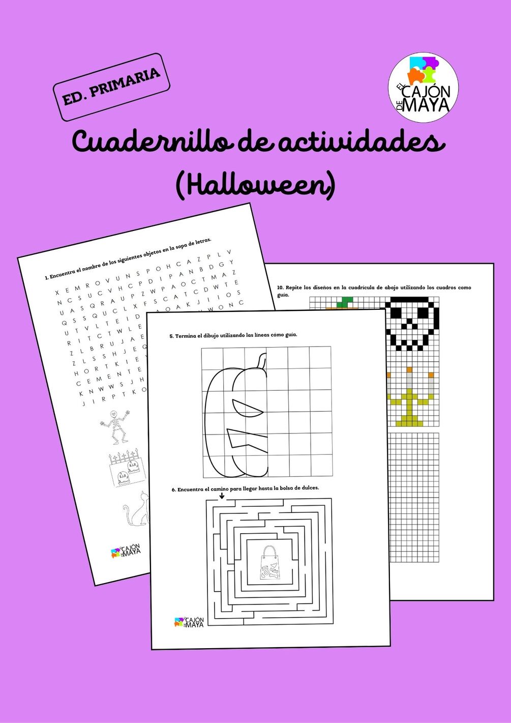 Hojas de trabajo - Halloween (+soluciones)