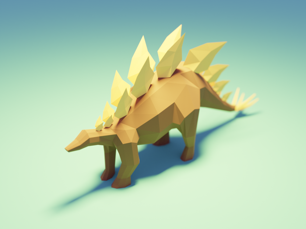 Free Low Poly Dinosaur