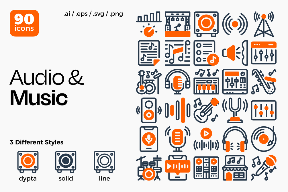 Audio & Music Icon Pack