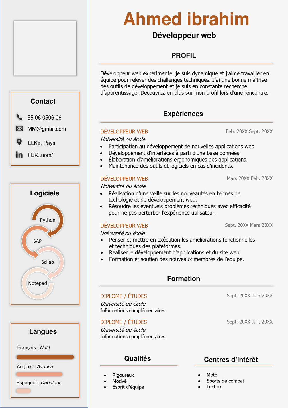 Curriculum vitae (CV