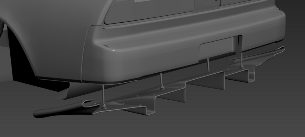 HONDA NSX-R NA1/2 TAITEC DIFFUSER V1 & V2 FOR GT7