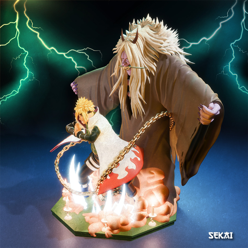 Minato Sculpture and Bust - Sekai 3D Models - Tested and Ready for 3D ...