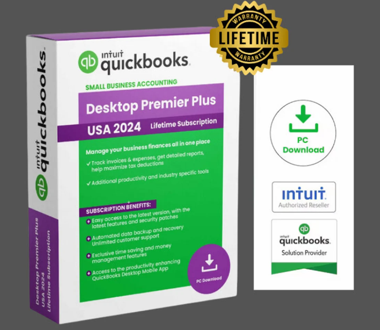 QuickBooks Desktop Premier Plus 2024 | No Payroll Included, Latest US ...