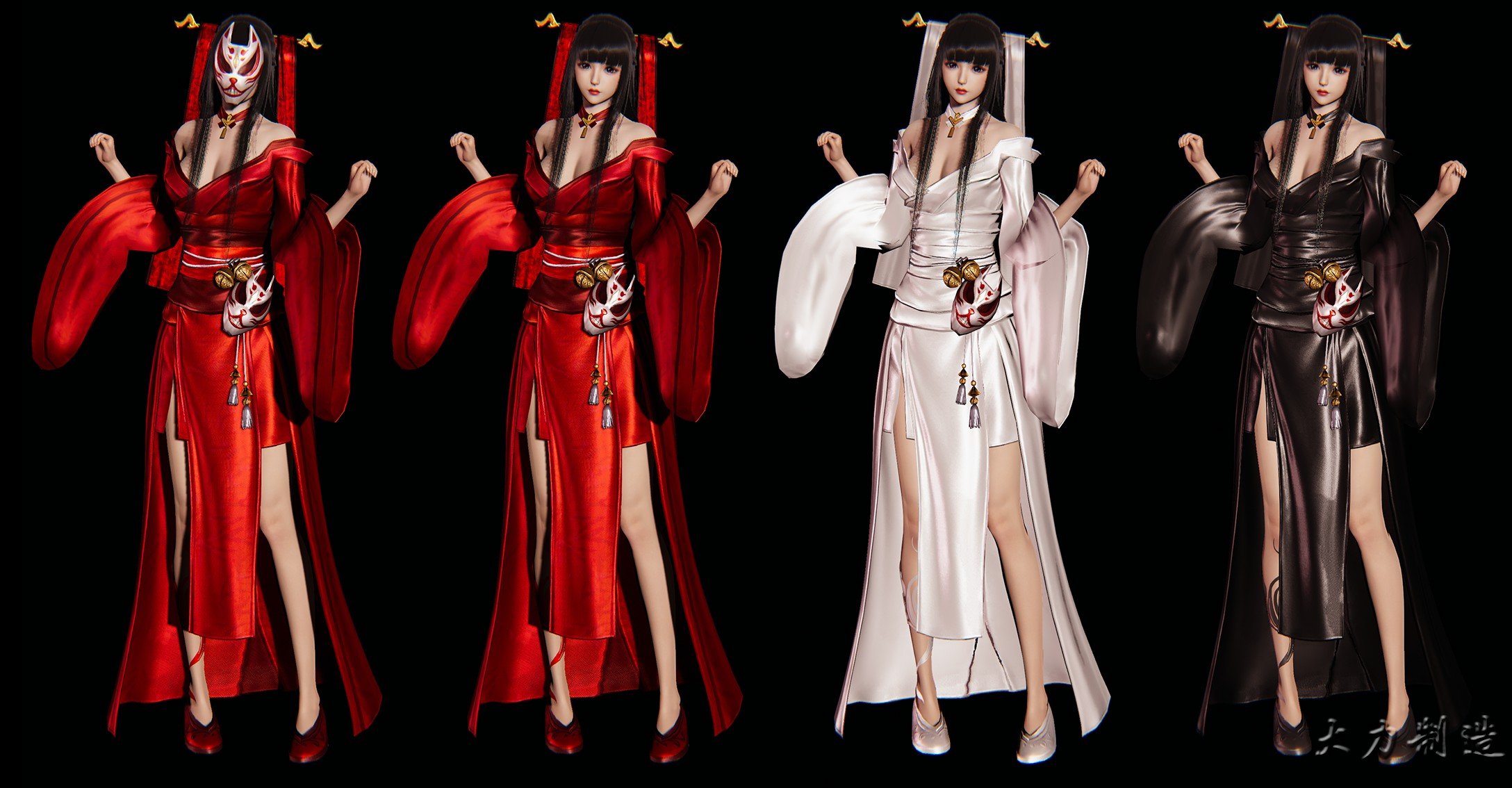 032 - Hair Upgrade HS2（HoneySelect2）+AI（AI-Syoujyo）MOD-大力-梦华-更新骨骼