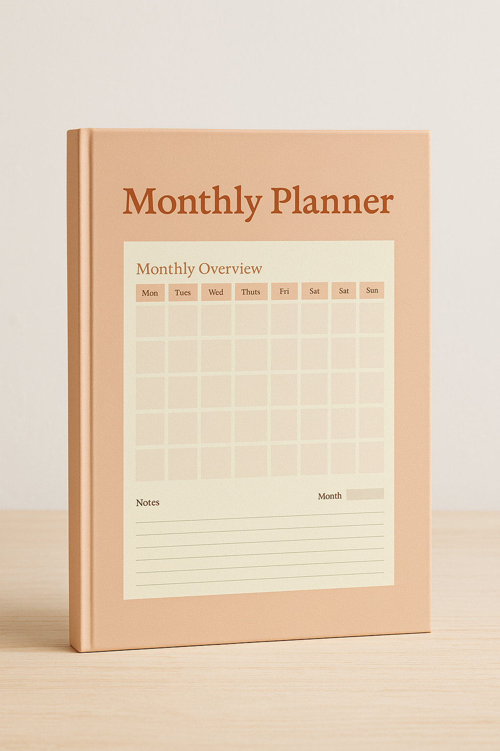 Minimalist Monthly Planner – Printable PDF | Weekly & Habit Tracker ...