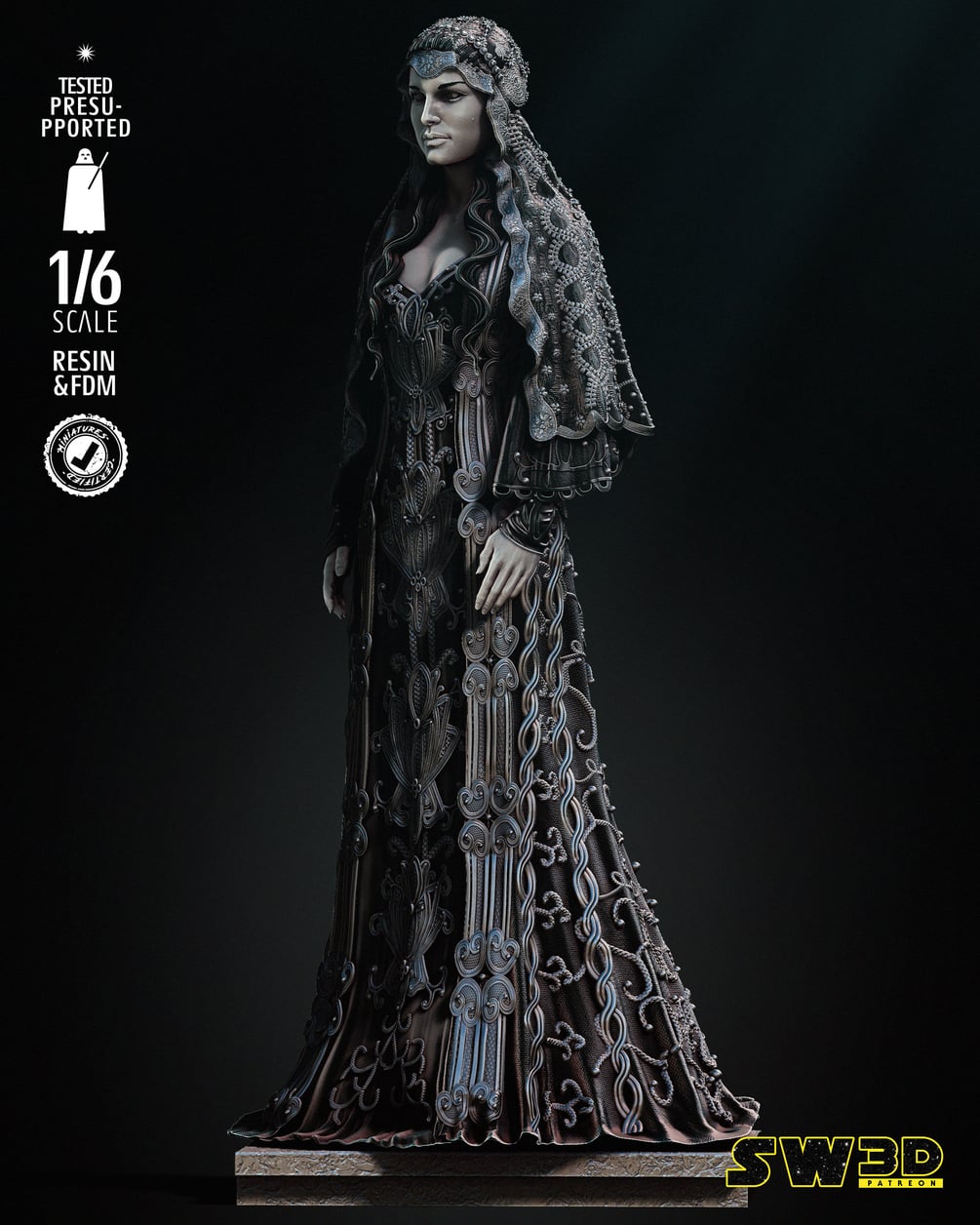 Padme Sculpture - Star Wars 3D Models - Tested and Ready for 3D printing