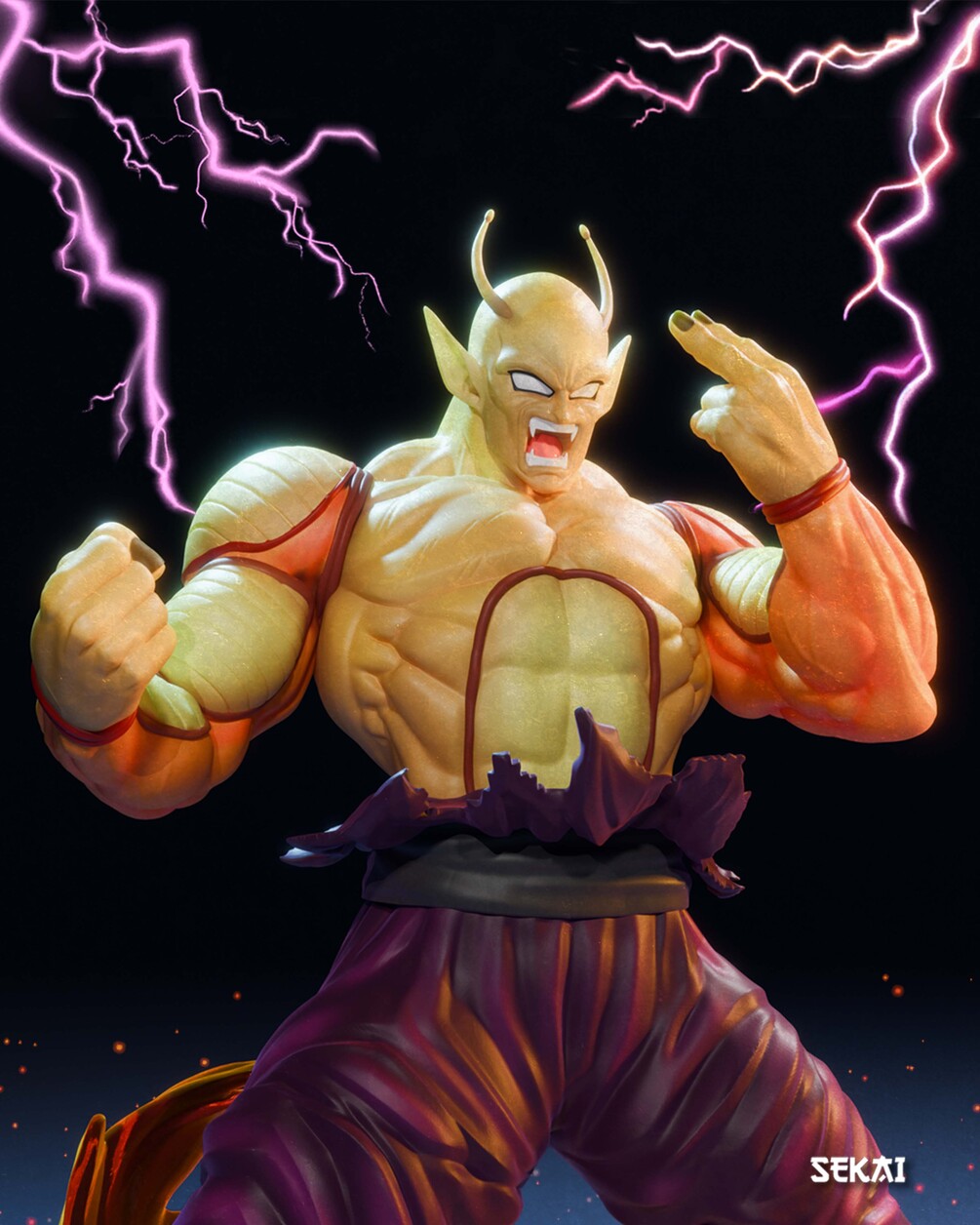 Super Piccolo Sculpture and Bust - Sekai 3D Models - Tested and Ready ...