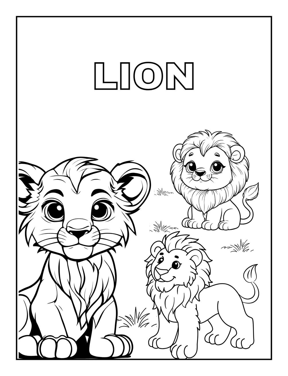 Land of Creatures Animal Coloring Book