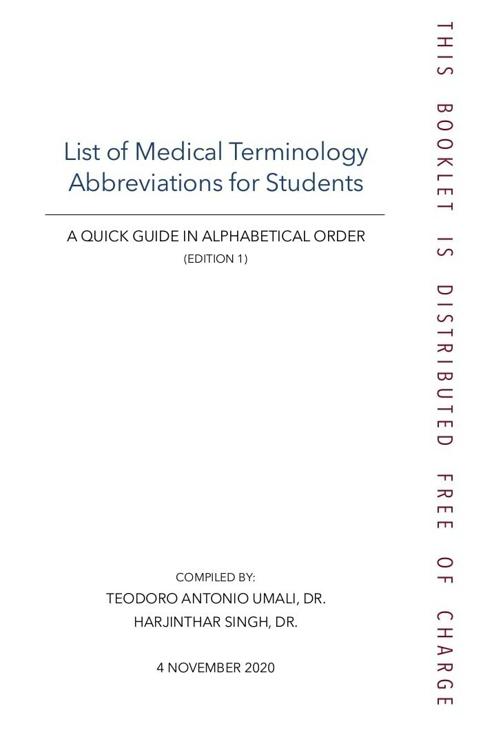 List of Medical Terminology Abbreviations for Students: A Quick Guide ...